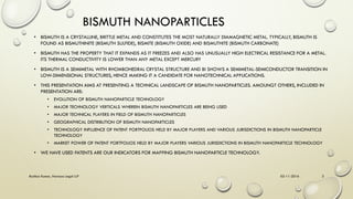 Bismuth nanoparticles technology overview | PDF
