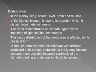 Bismuth toxicity | PPTX