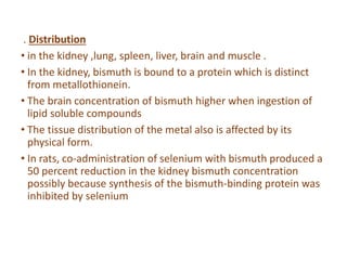 Bismuth toxicity | PPTX