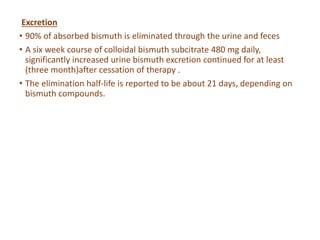 Bismuth toxicity | PPTX