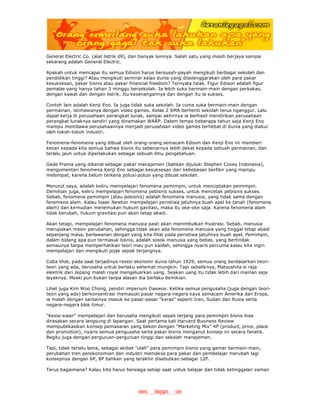 Bisnis itu permainan, bukan ilmu pengetahuan! | PPT