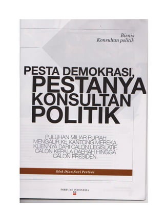 Bisnis Konsultan Politik | PDF