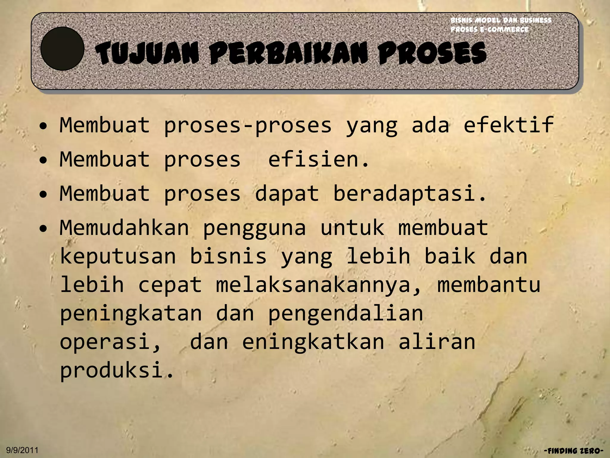 Bisnis model dan bisnis proses e commerce | PPSX