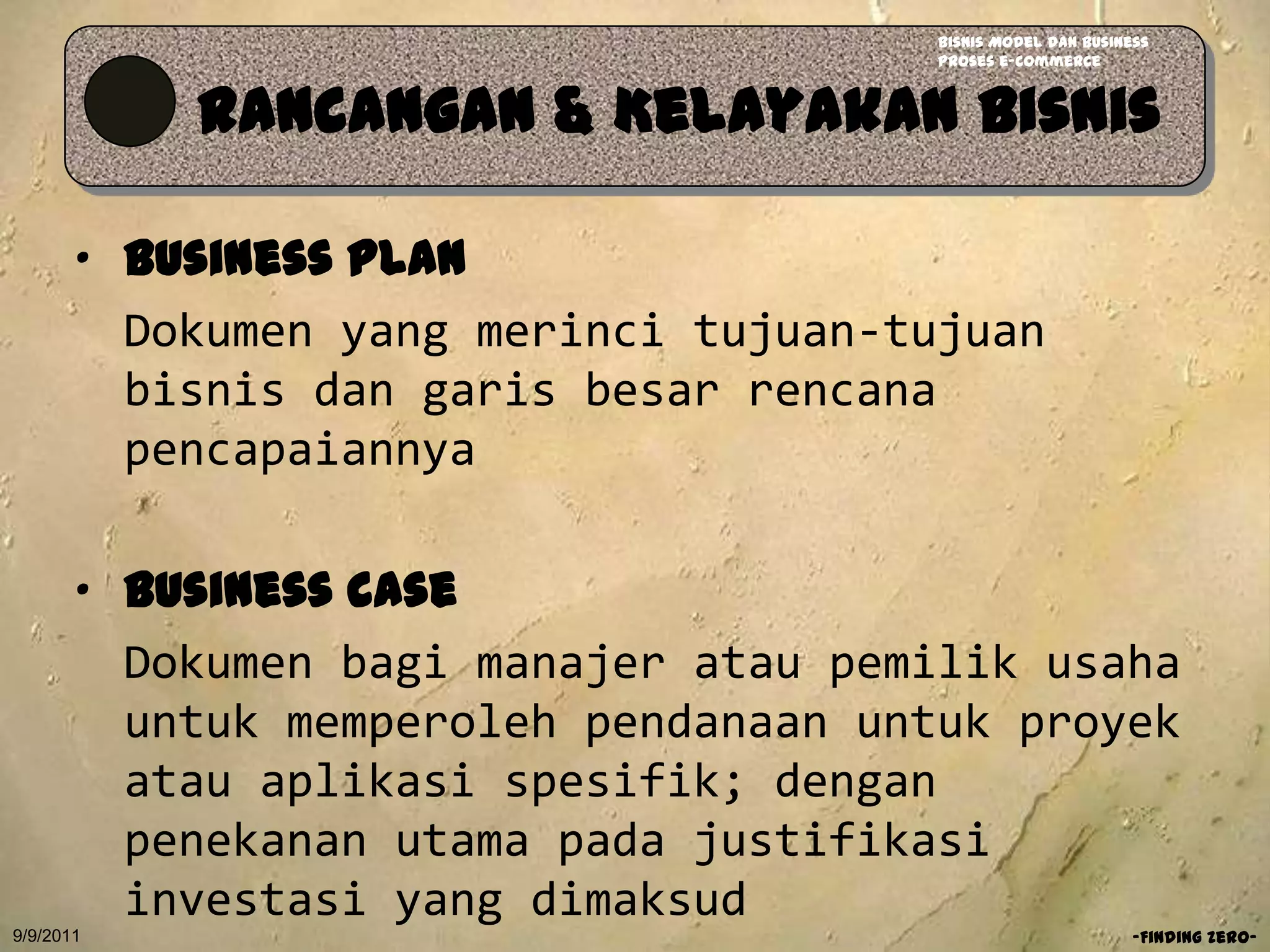 Bisnis model dan bisnis proses e commerce | PPSX