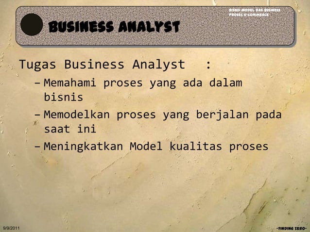 Bisnis model dan bisnis proses e commerce | PPSX