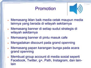 Bisnis plan coffee shop dan mini library | PPTX