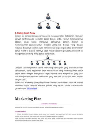 Bisnis plan mlm | DOC