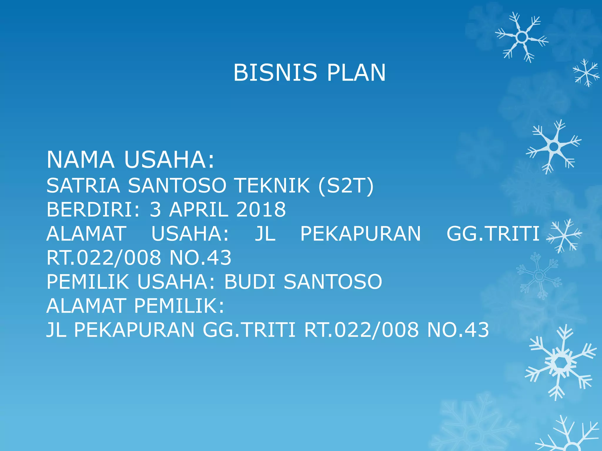 Bisnis plan ppt | PPTX