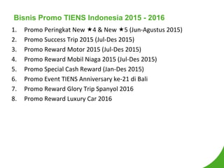 Bisnis promo tiens indonesia 2015 2016 | PPT