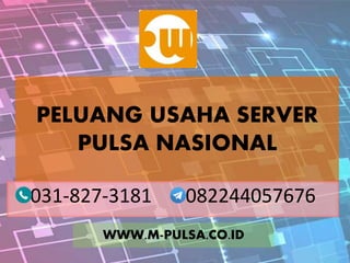Bisnis pulsa murah retail | PPT