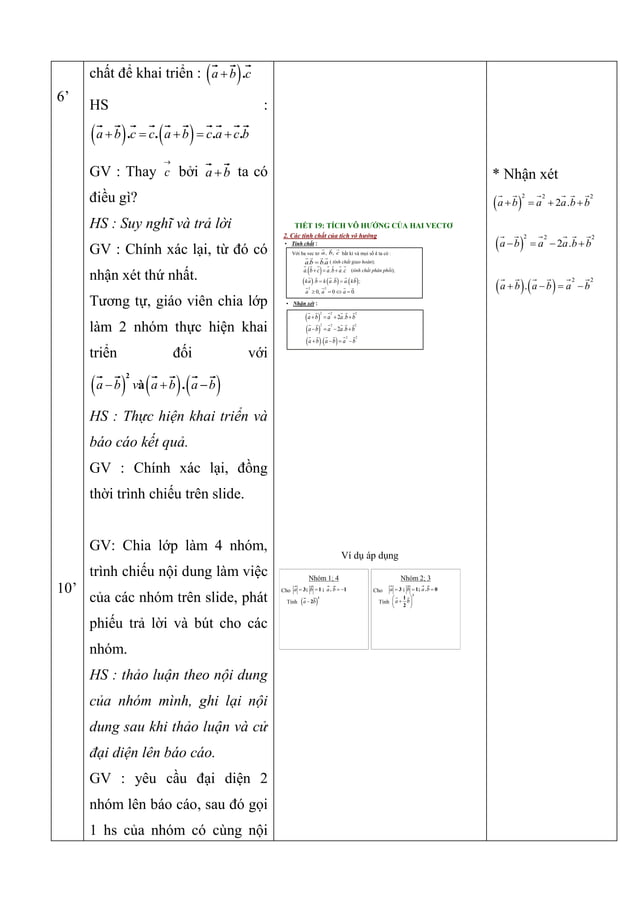 Bài soan tich vo huong cua hai vecto | PDF | Free Download