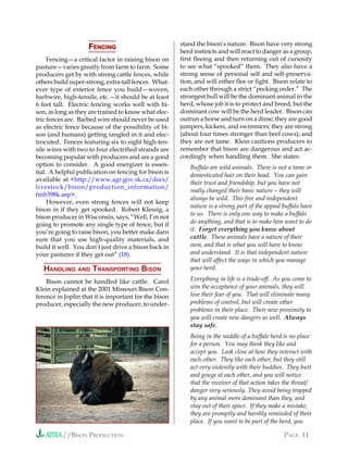 Bison Production | PDF