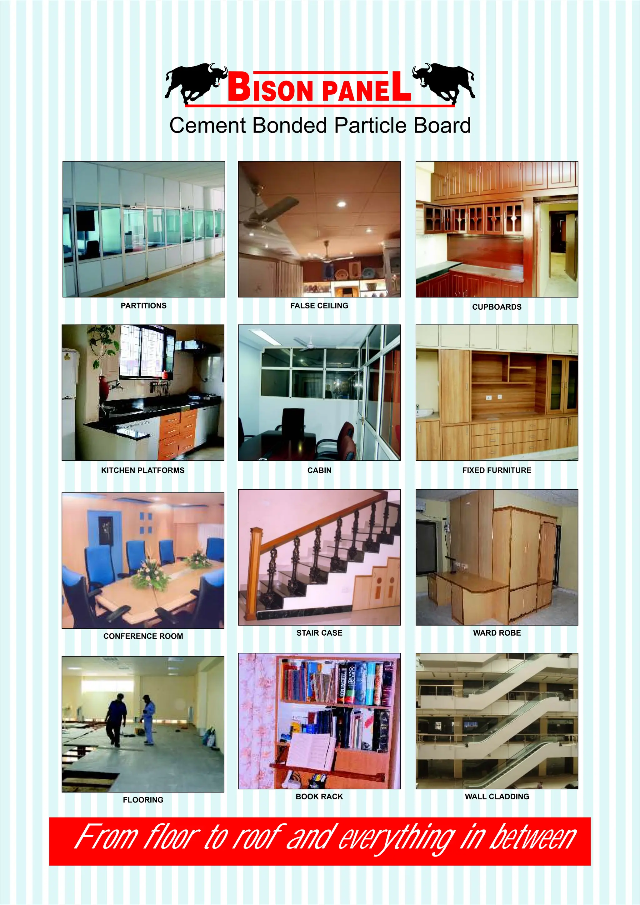 Cement Bonded Particle Board Manufacturer in India -Bison Panel Product ...