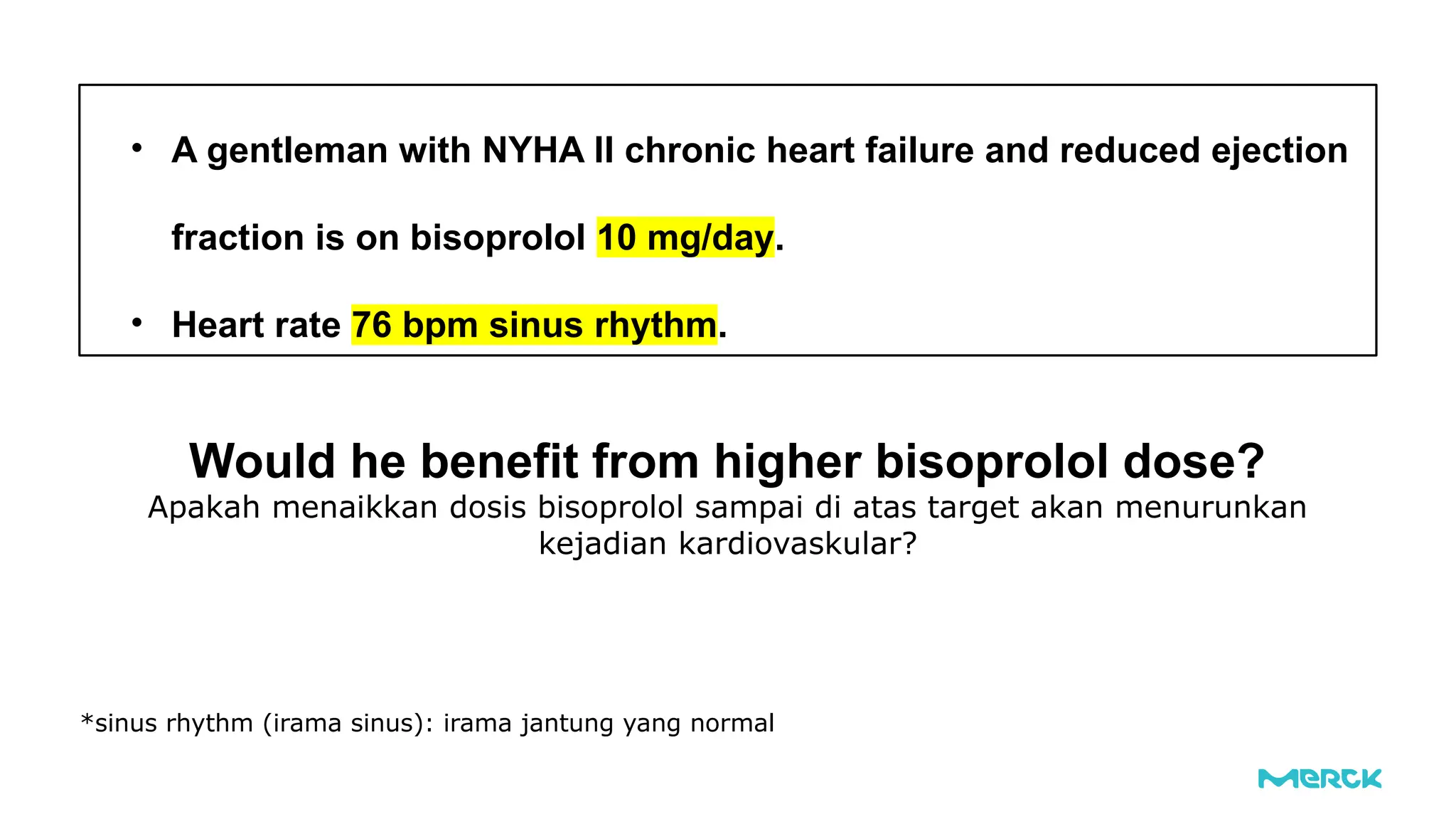 Bisoprolol heart failure target dose or target heart rate + 2023 PERKI ...