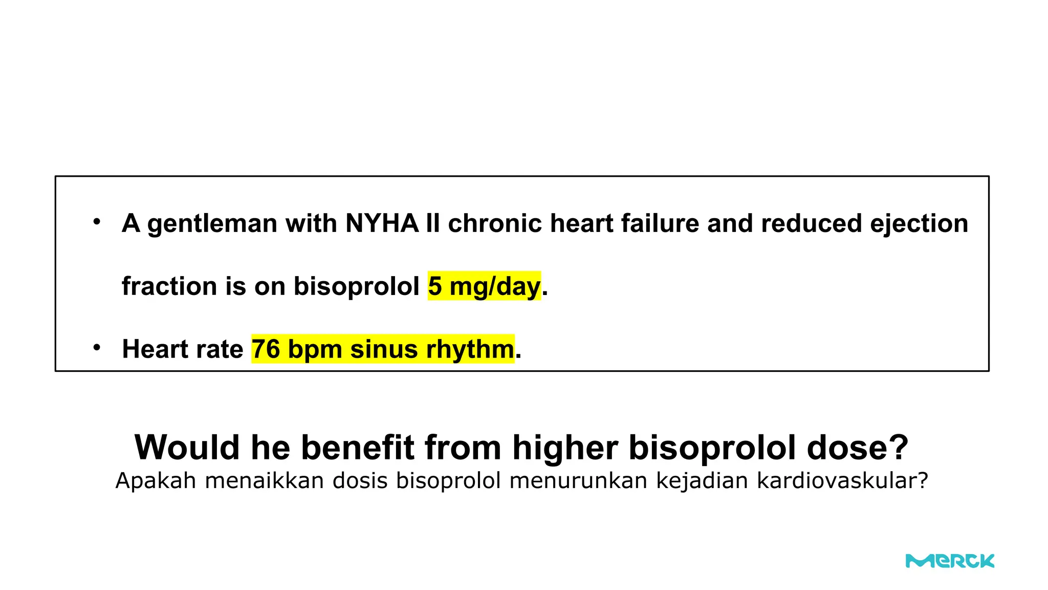 Bisoprolol heart failure target dose or target heart rate + 2023 PERKI ...
