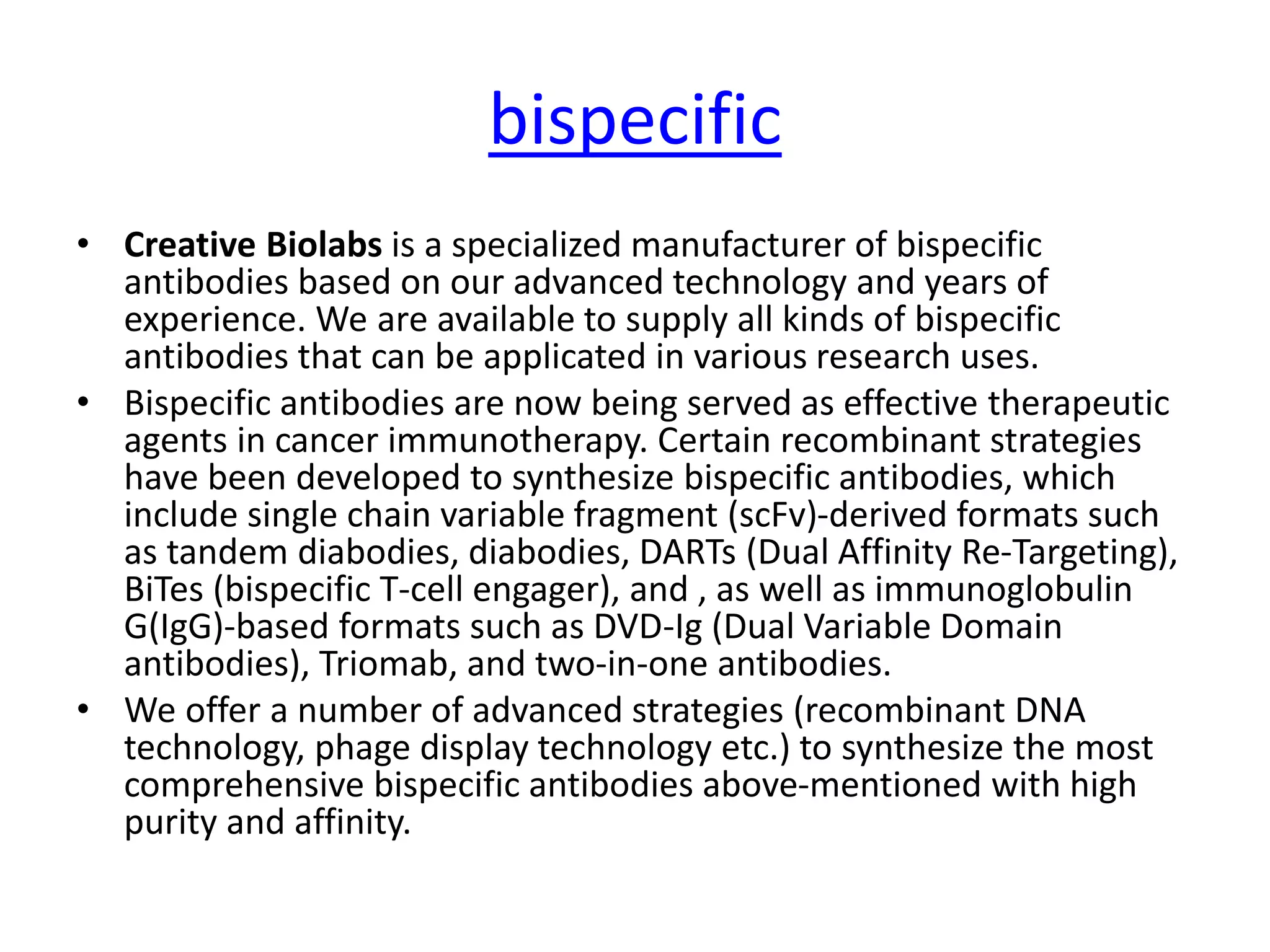 Bispecific | PPTX