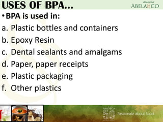 Bisphenol a (bpa+) | PDF