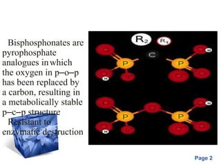 Bisphosphonates | PPTX