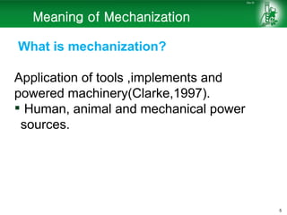 Mechanization Research in Ethiopia | PPTX
