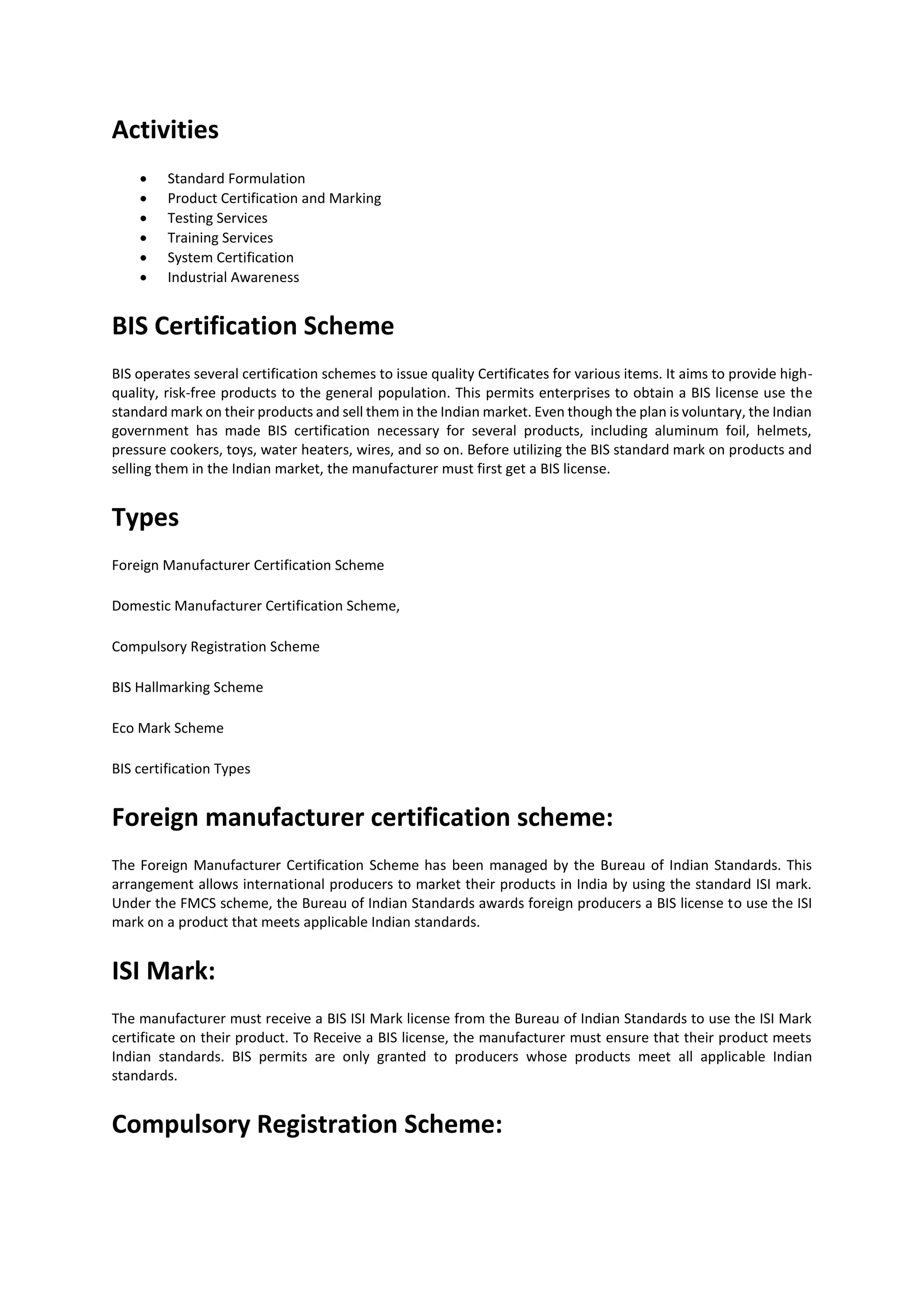 BIS Registration, Process, Documents, Benefits, Timeline, Renewal process | PDF