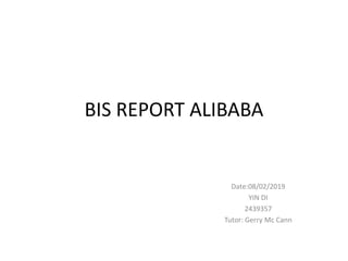 Bis report alibaba | PPT