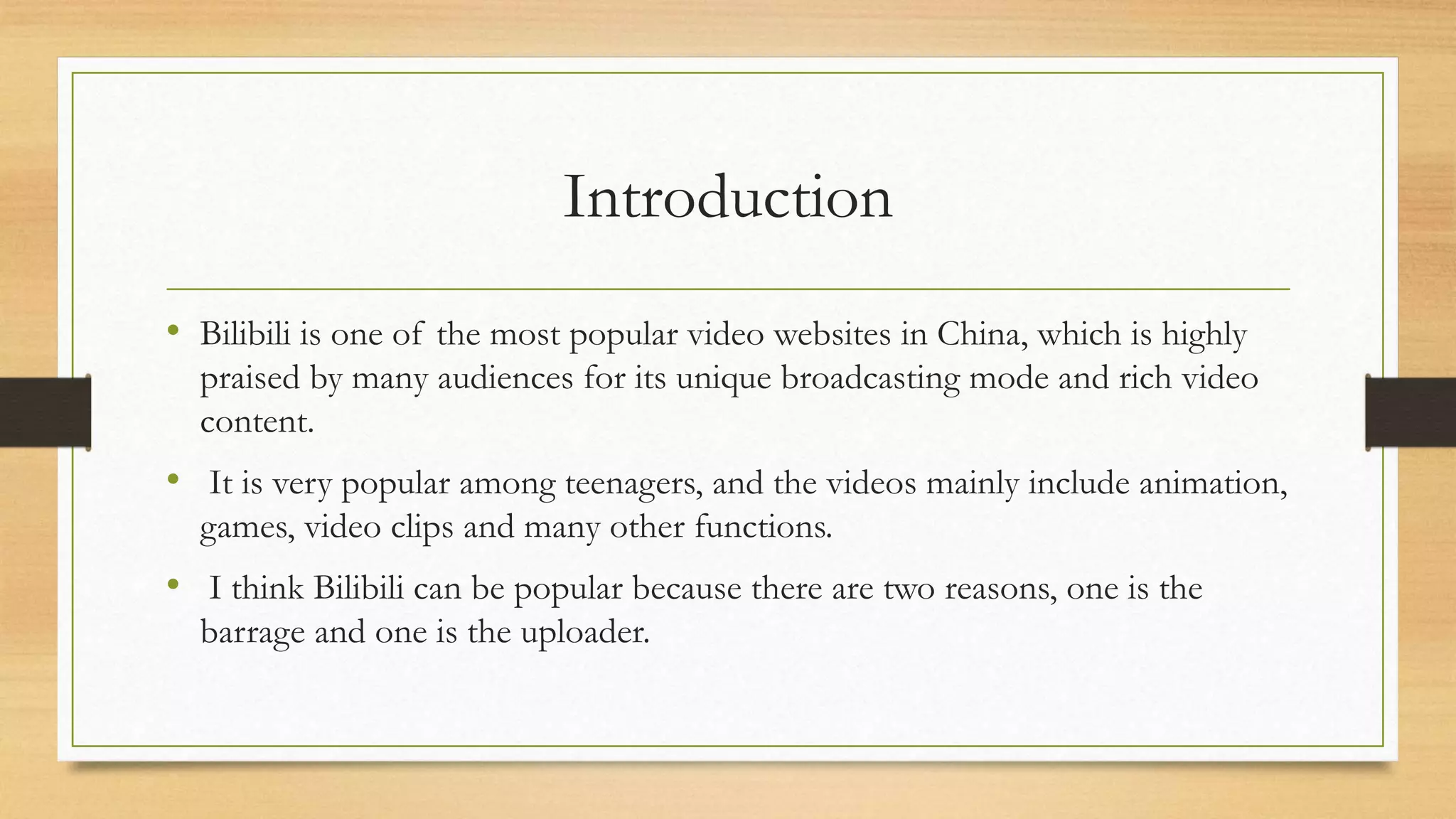 Bis report bilibili | PPT