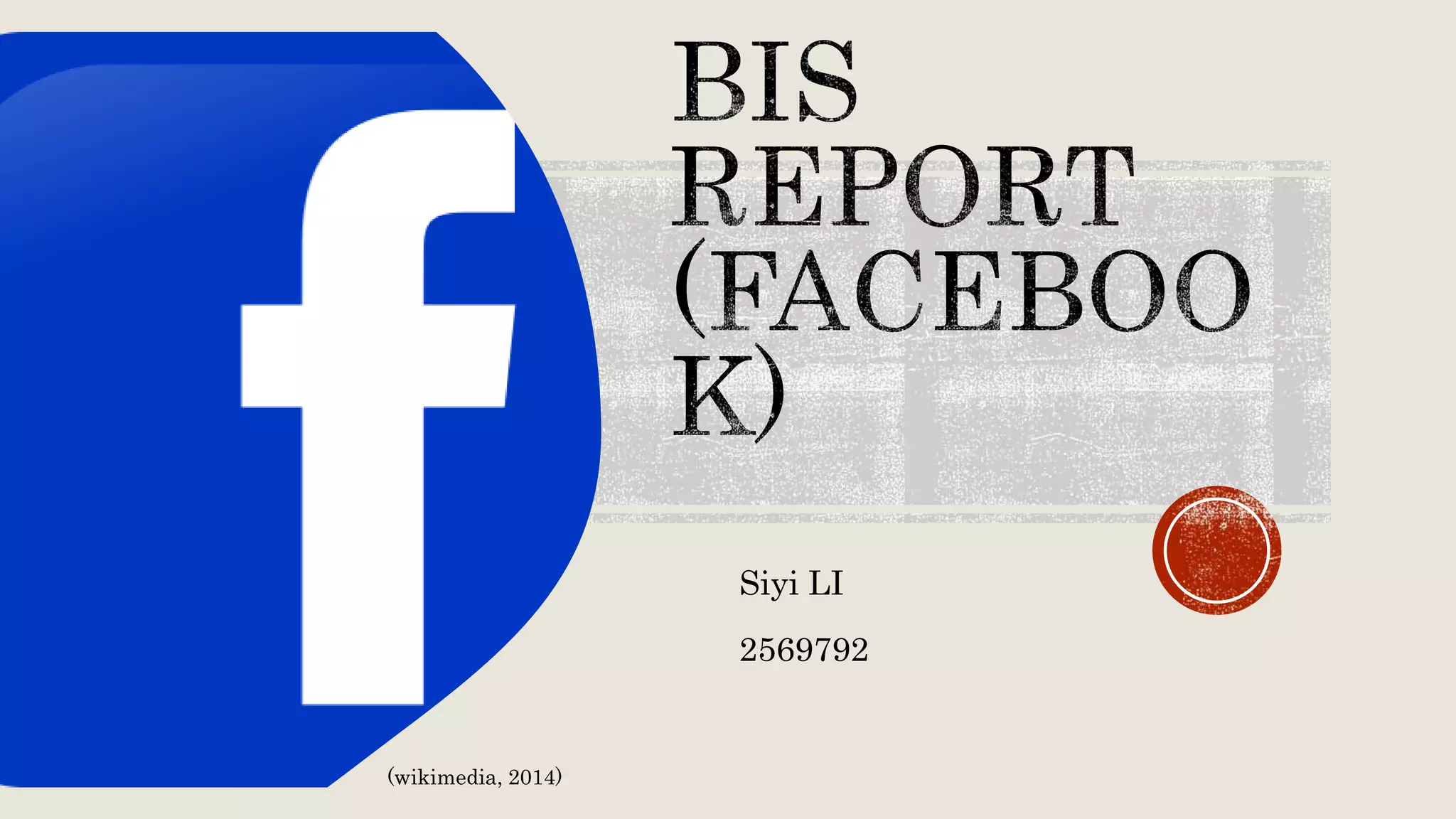 BIS Report(Facebook) | PPT