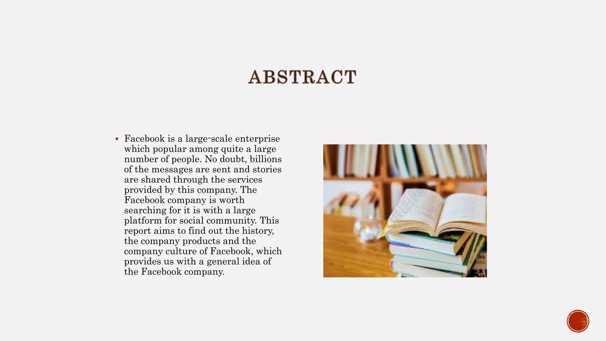 BIS Report(Facebook) | PPT