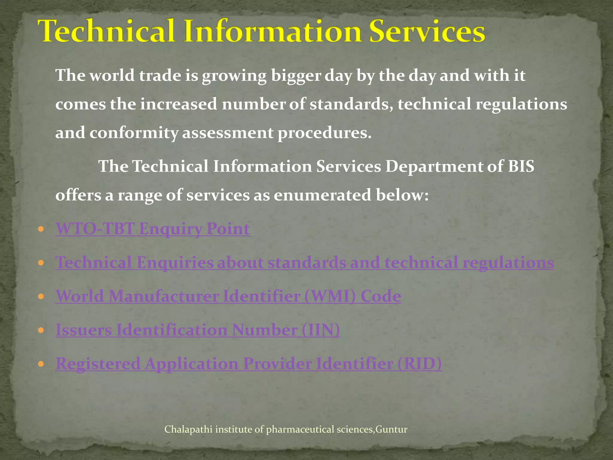 Bis standards | PPTX