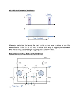 Bistable multivibrator | DOCX