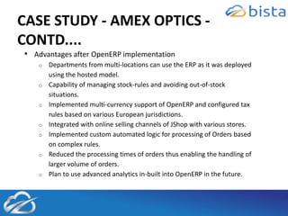 OpenERP case studies for manufacturers and eCommerce sellers | PPT