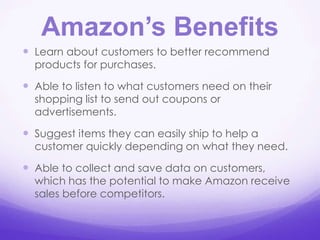 Amazon Echo | PPTX | Consumer Electronics | Technology & Computing