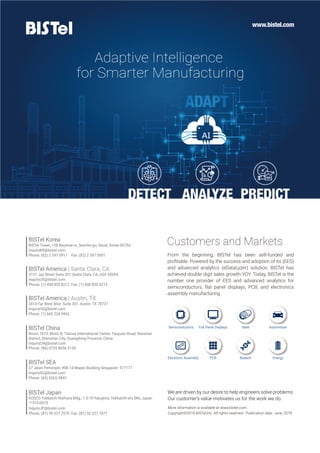 BISTel Corporate Overview | PDF | Internet of Things | Internet