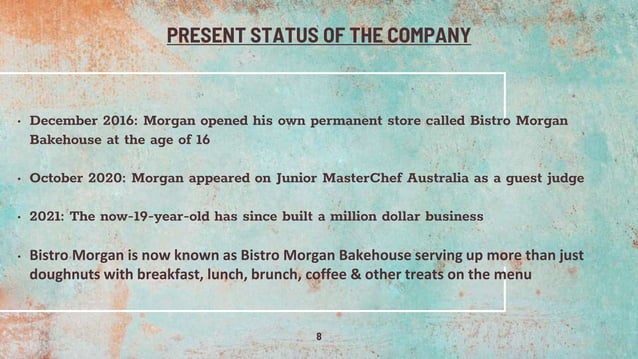 Bistro morgan e lab | PPTX | Business | Business and Finance