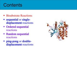 Bisubstrate reactions enzyme kinetics | PPTX