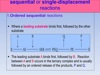 Bisubstrate reactions enzyme kinetics | PPTX