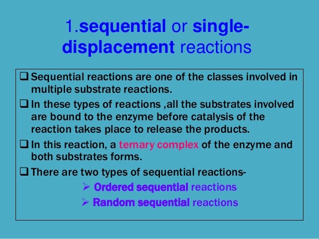 Bisubstrate reactions enzyme kinetics