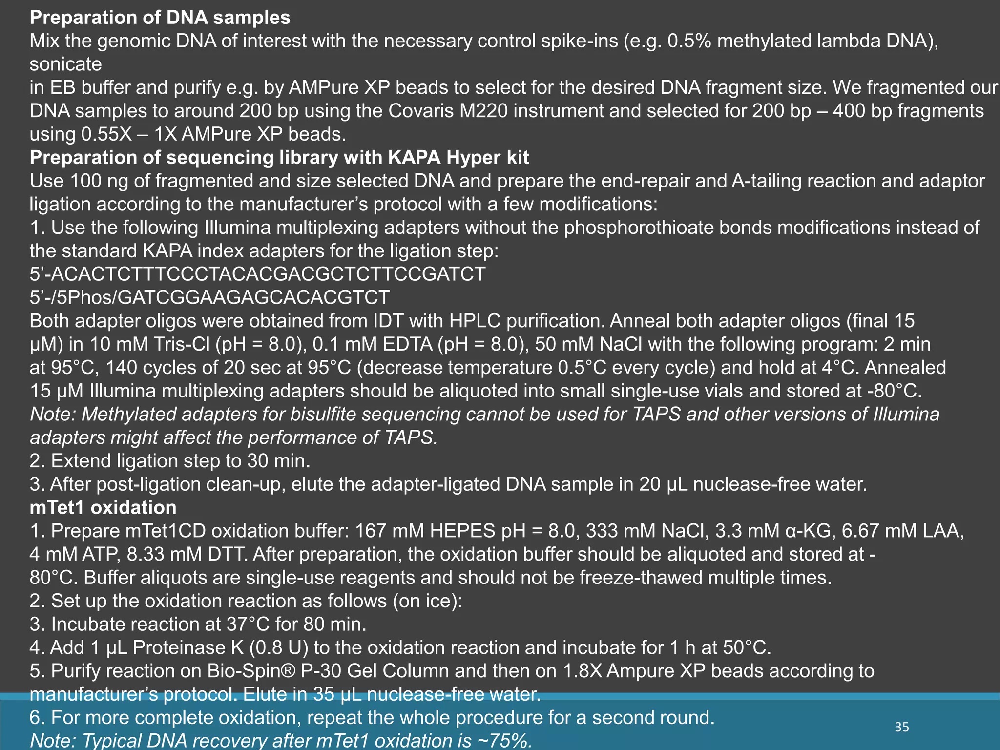 Bisulfite free epigenome sequencing | PPTX