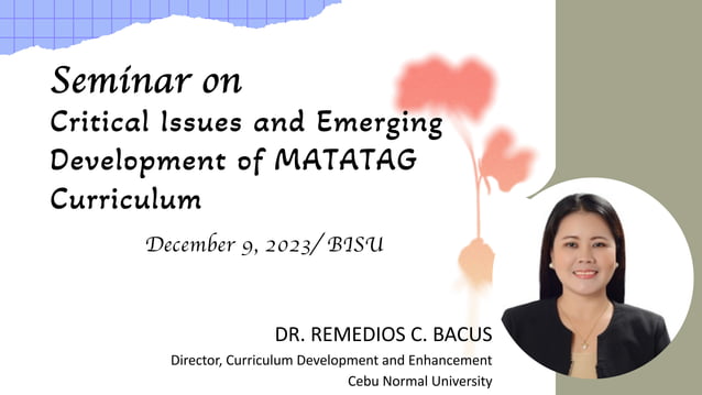 matatag curriculum . presentation for re | PDF | Education industry ...