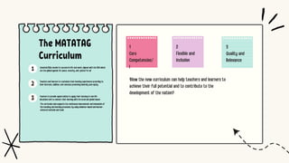 matatag curriculum . presentation for re | PDF