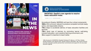 matatag curriculum . presentation for re | PDF