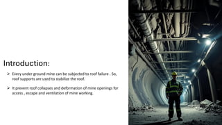 Roof support system used in board and pillar mining method | PDF