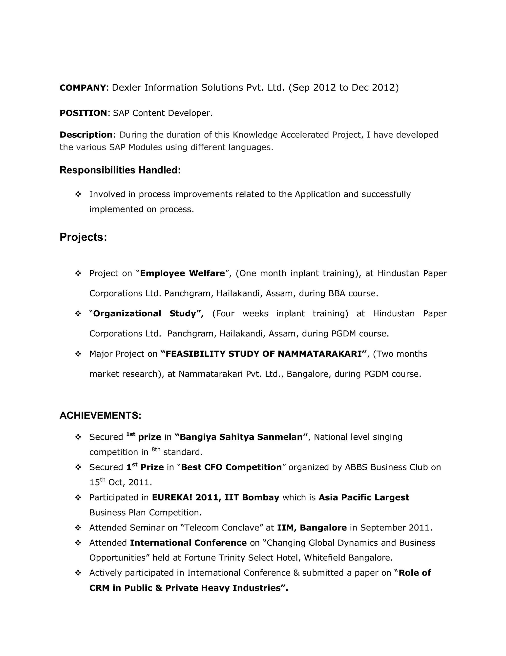 Biswajit dey resume | PDF