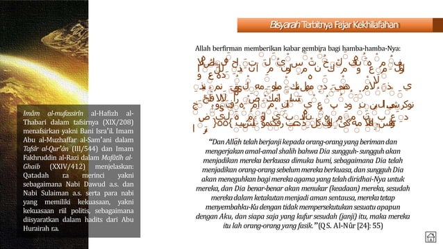 Bisyarah Khilafah di Akhir Zaman.pptx | Islam | Religion & Spirituality