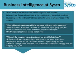 Bi sysco | PPTX