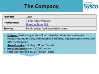 Bi sysco | PPTX