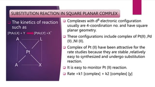 Reaction mechanism in complex compounds | PPTX