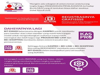 Presentasi Bisnis Bit-Emass | PPT