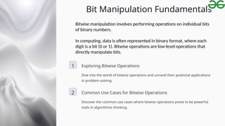 Bit-Manipulation for competitive programming | PPT
