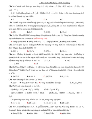 Bài t p halogen - oxi - l-u hu-nh ph-n 3 - 80 câu | PDF
